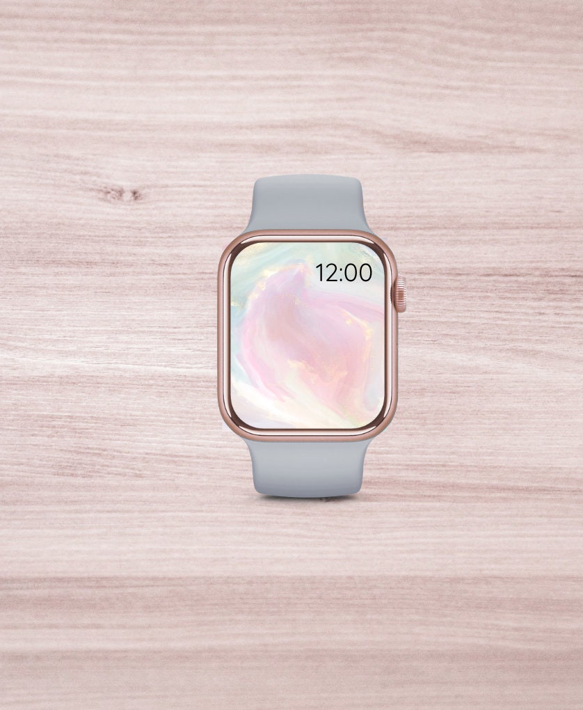Dreamy Apple Watch Wallpaper, Marble Watch Background, Coquette ...