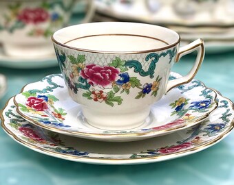 1930s Booths Floradora A8042. Colourful Floral Tea and Dinner - Etsy