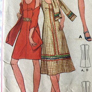 1970s BUTTERICK 6259 Sewing Pattern - Easy 3 Main Pieces - Long, Midi ...
