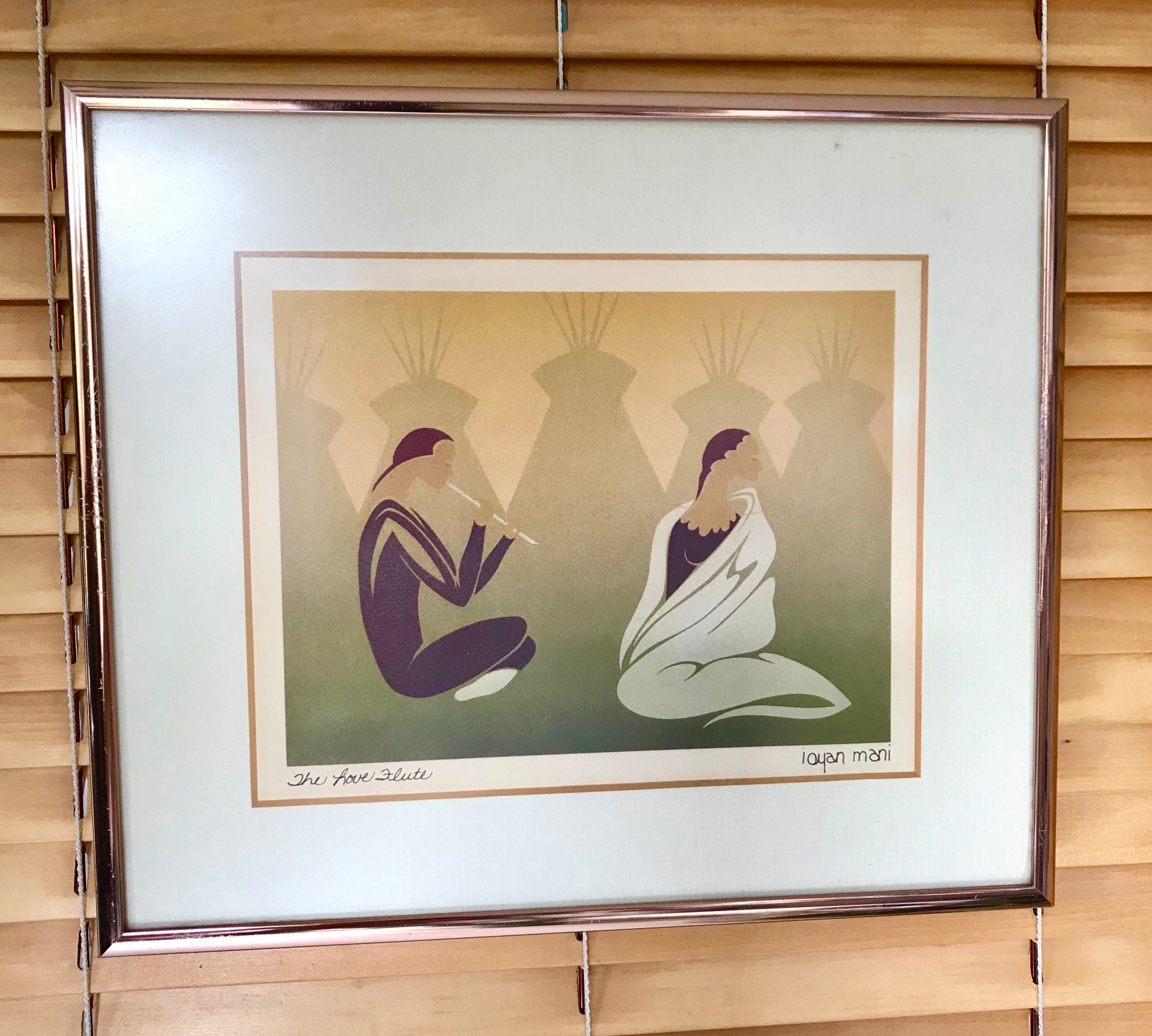 Pair of Framed Lithographs by Maxine Noel / Ioyan Mani Sioux Art the ...
