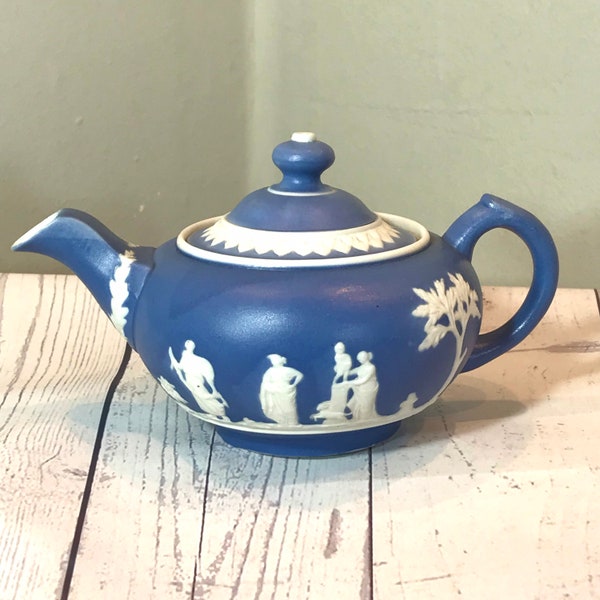 Blue and White Teapot Art - Etsy