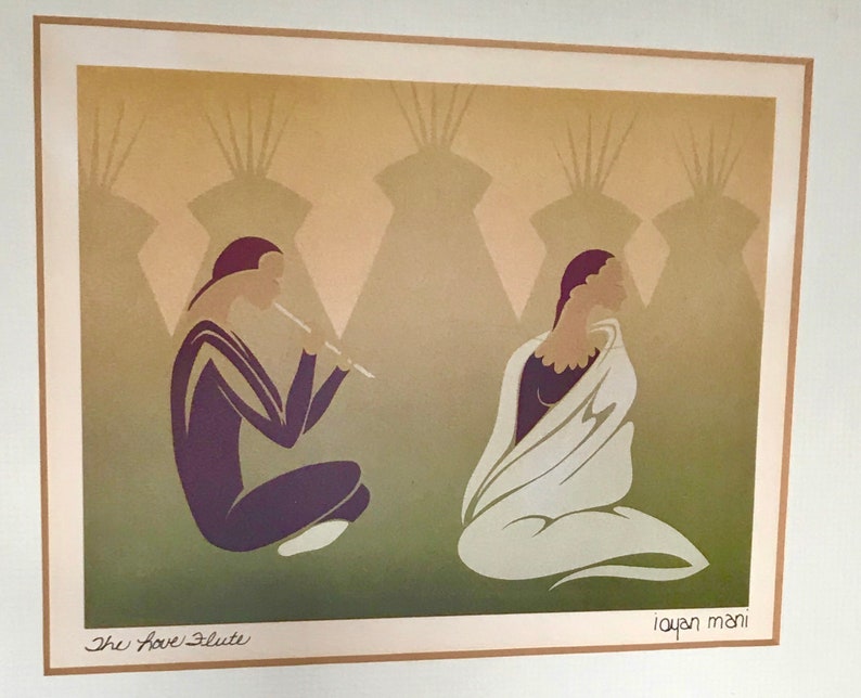 Pair of Framed Lithographs by Maxine Noel / Ioyan Mani Sioux Art the ...