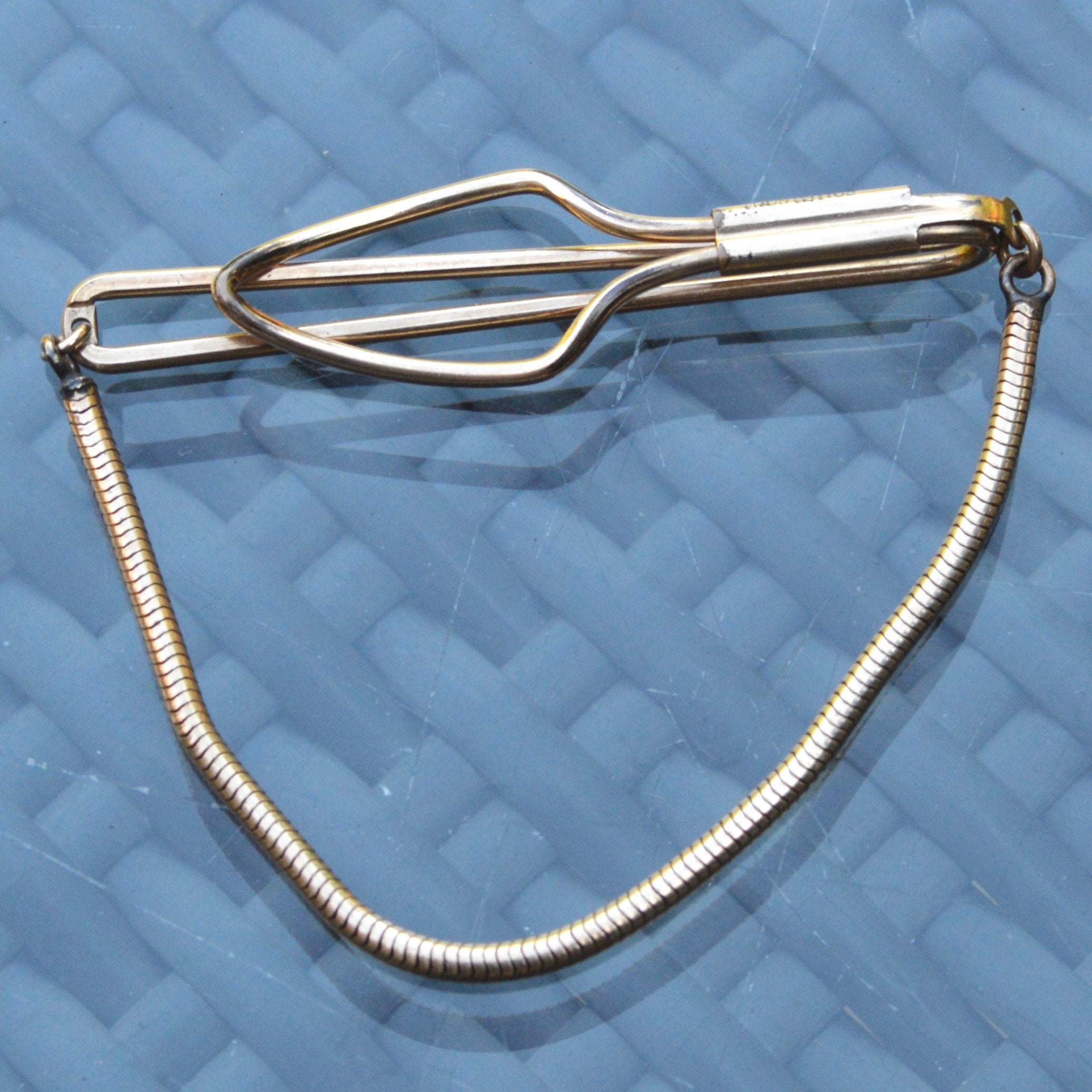 Vintage Rolled Gold Tie Slide Clip Open Loop Style With - Etsy