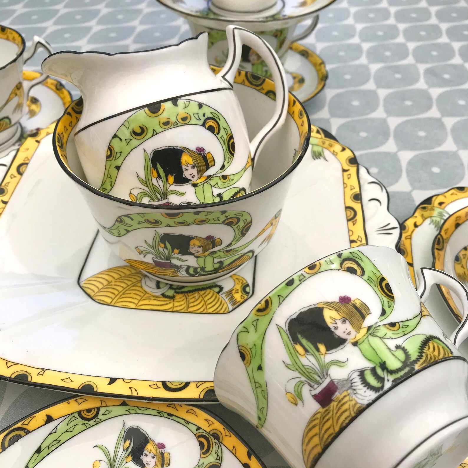 Melba Bone China Dolly Varden 21 Piece English Tea Set. | Etsy