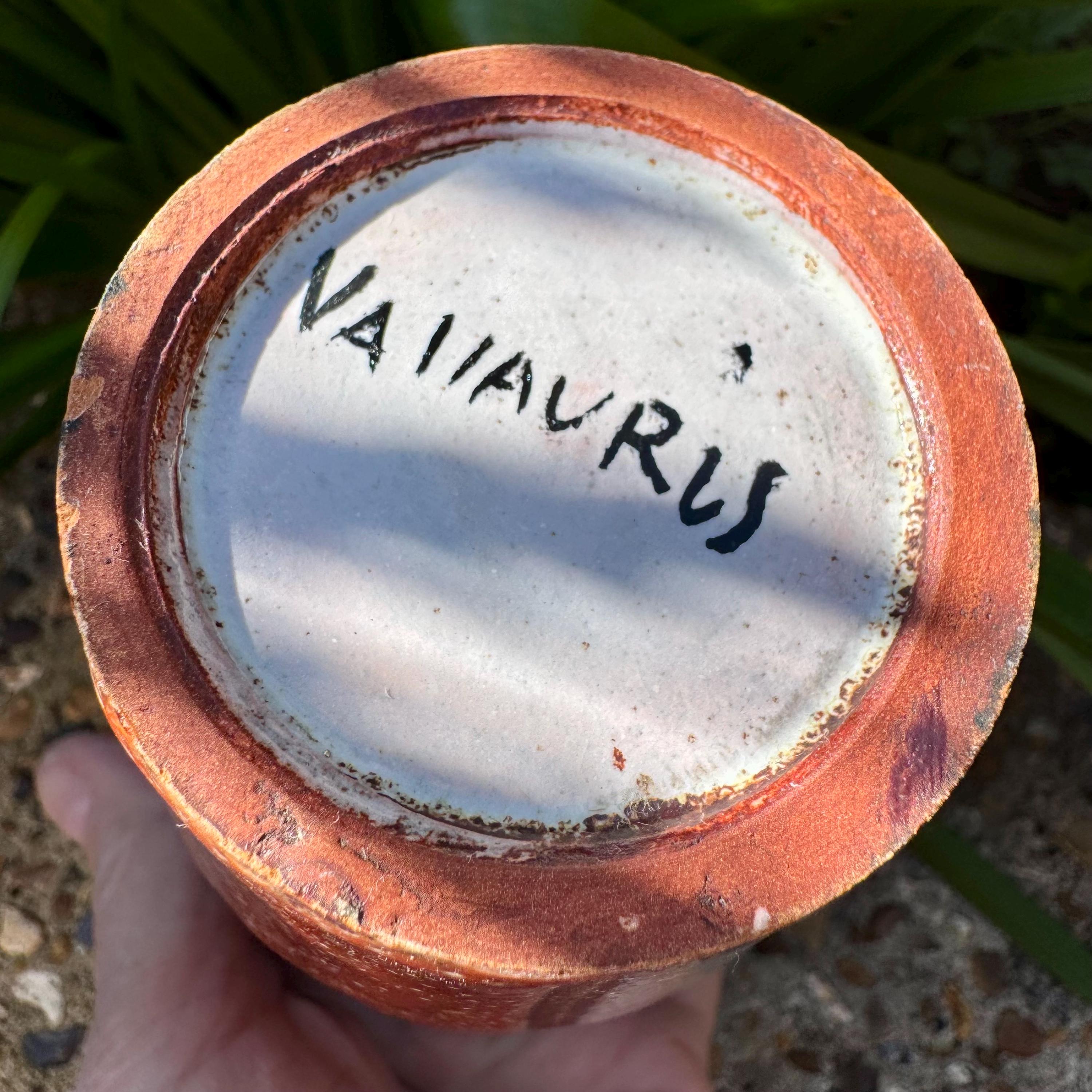 Vintage Vallauris French Pottery Vase, Speckled Lava Glazes, Signed - Etsy