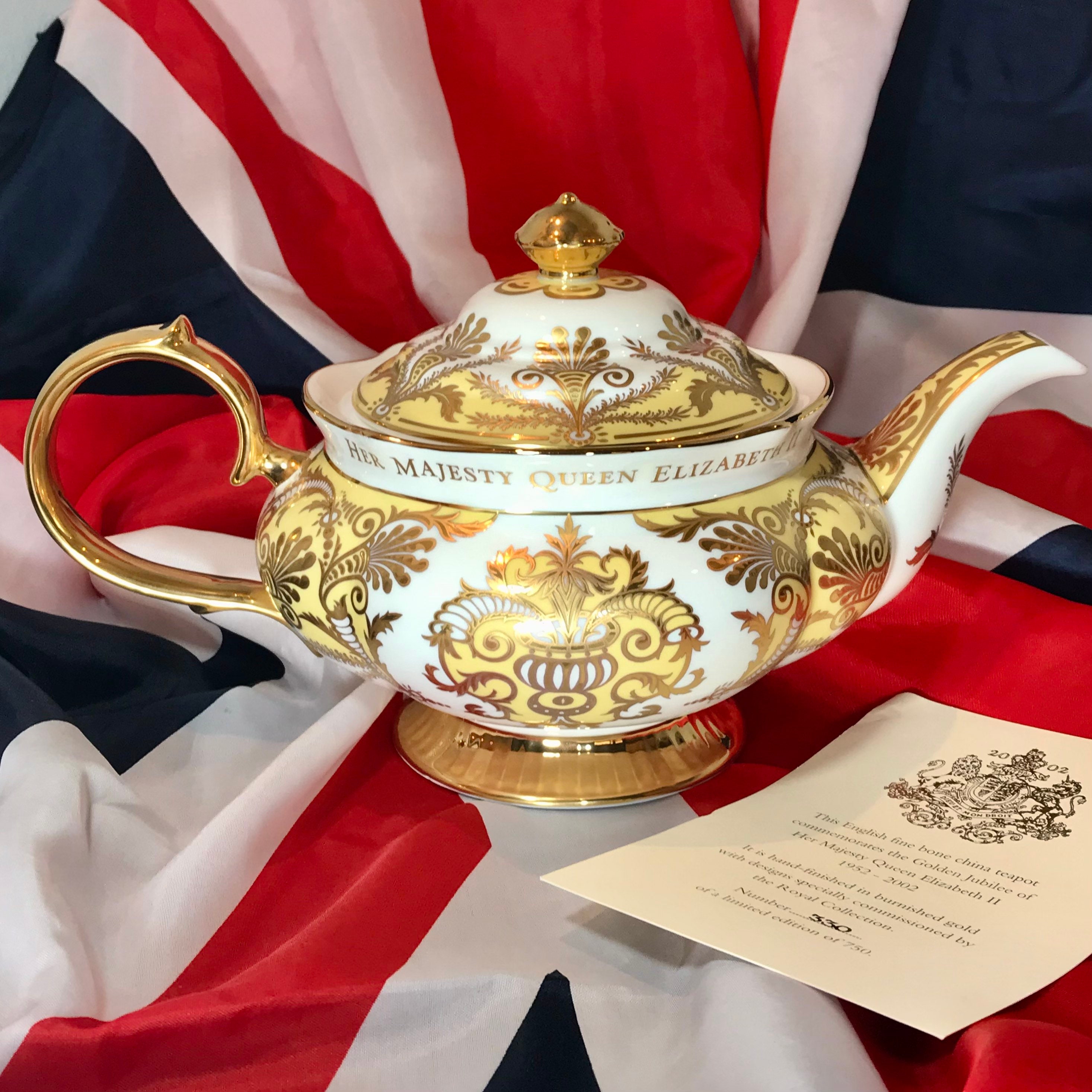 Queen Elizabeth II Limited Edition Royal Collection Teapot Golden ...