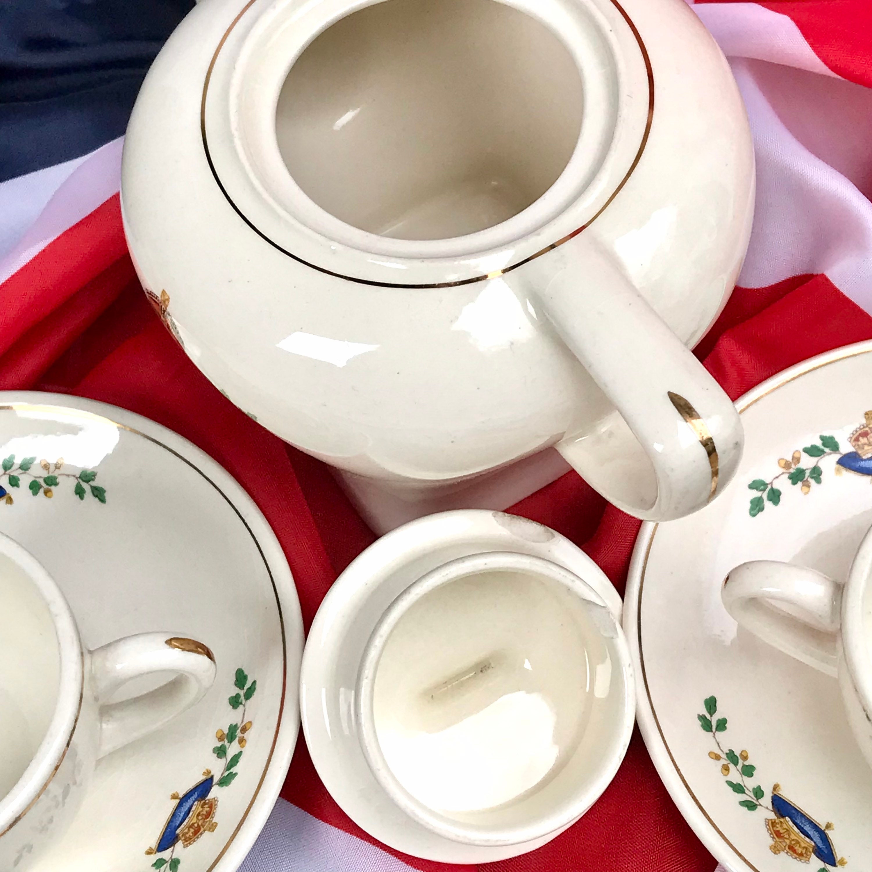 Royal Cauldon Corona Miniature Tea Set Queen Elizabeth 11 - Etsy UK
