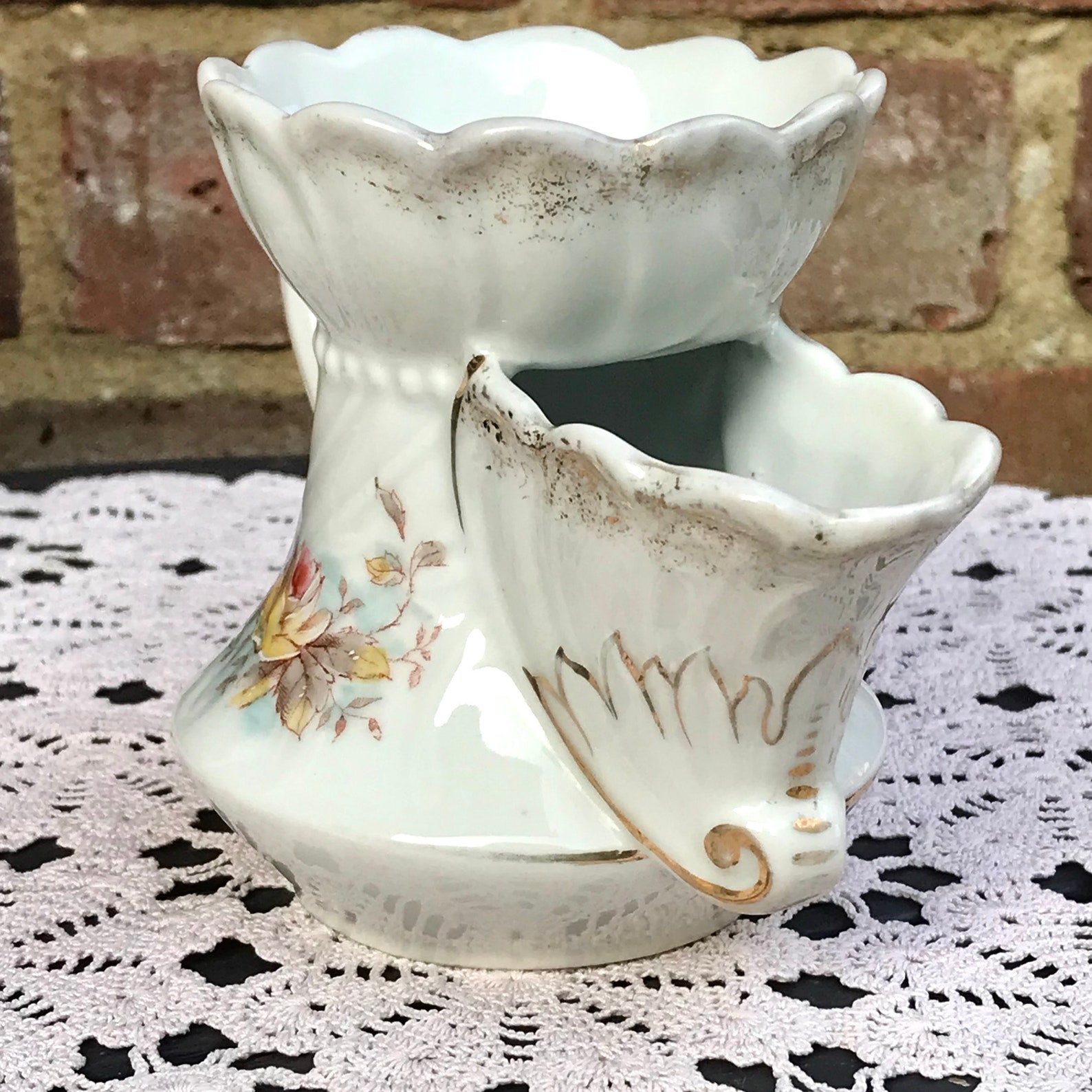 Antique Shaving Scuttle Mug Fluted Rims Ornate Styling - Etsy