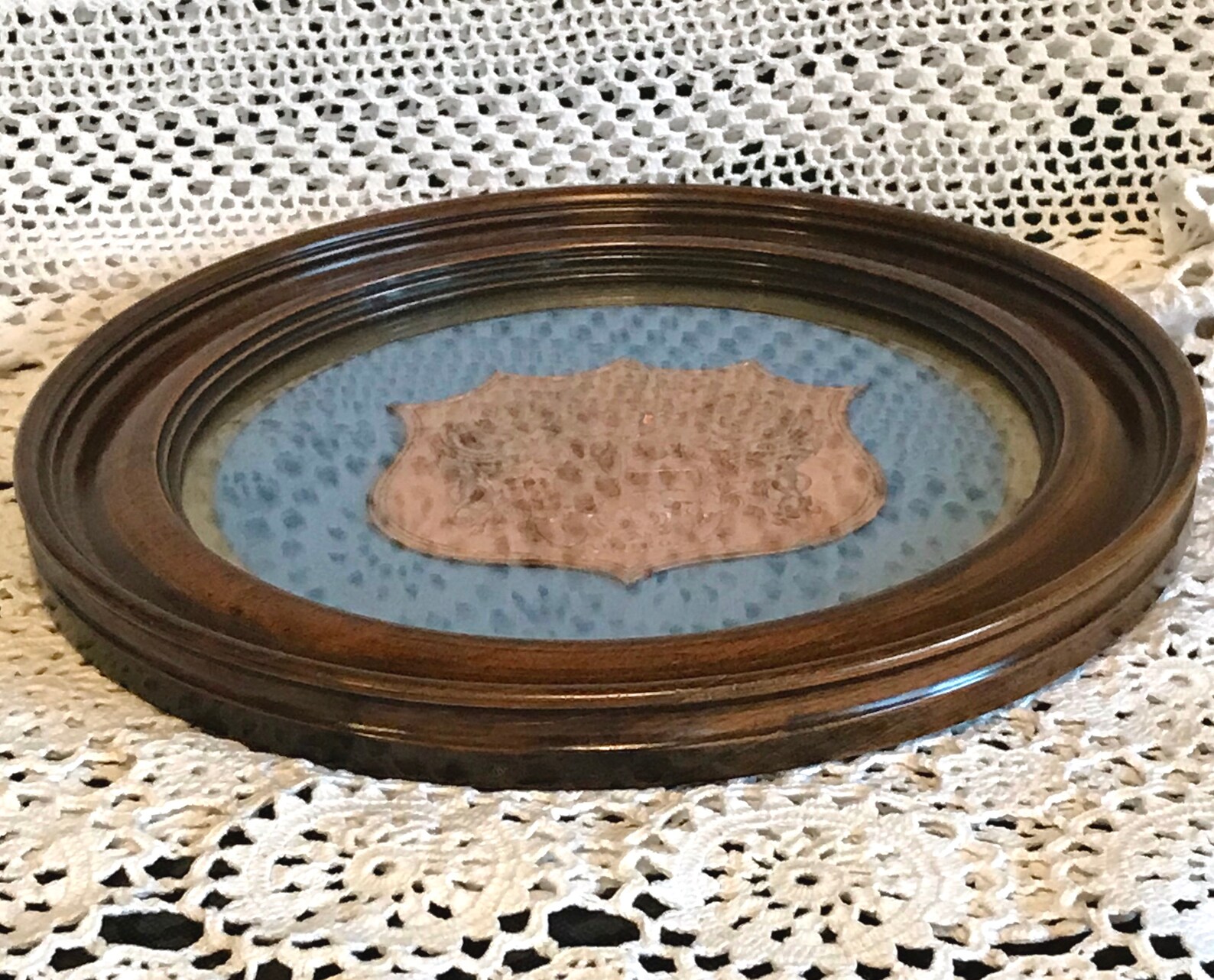 Engraved Copper Armorial Family Crest Mounted in a Circular - Etsy