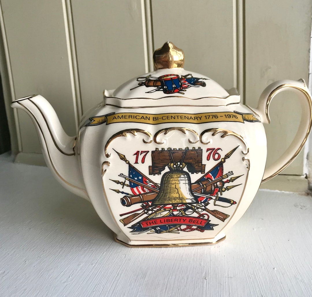 Sadler Liberty Bell Cube Teapot - Special Edition to Commemorate Bi ...