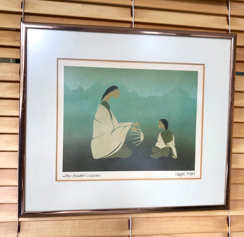 Pair of Framed Lithographs by Maxine Noel / Ioyan Mani Sioux Art the ...