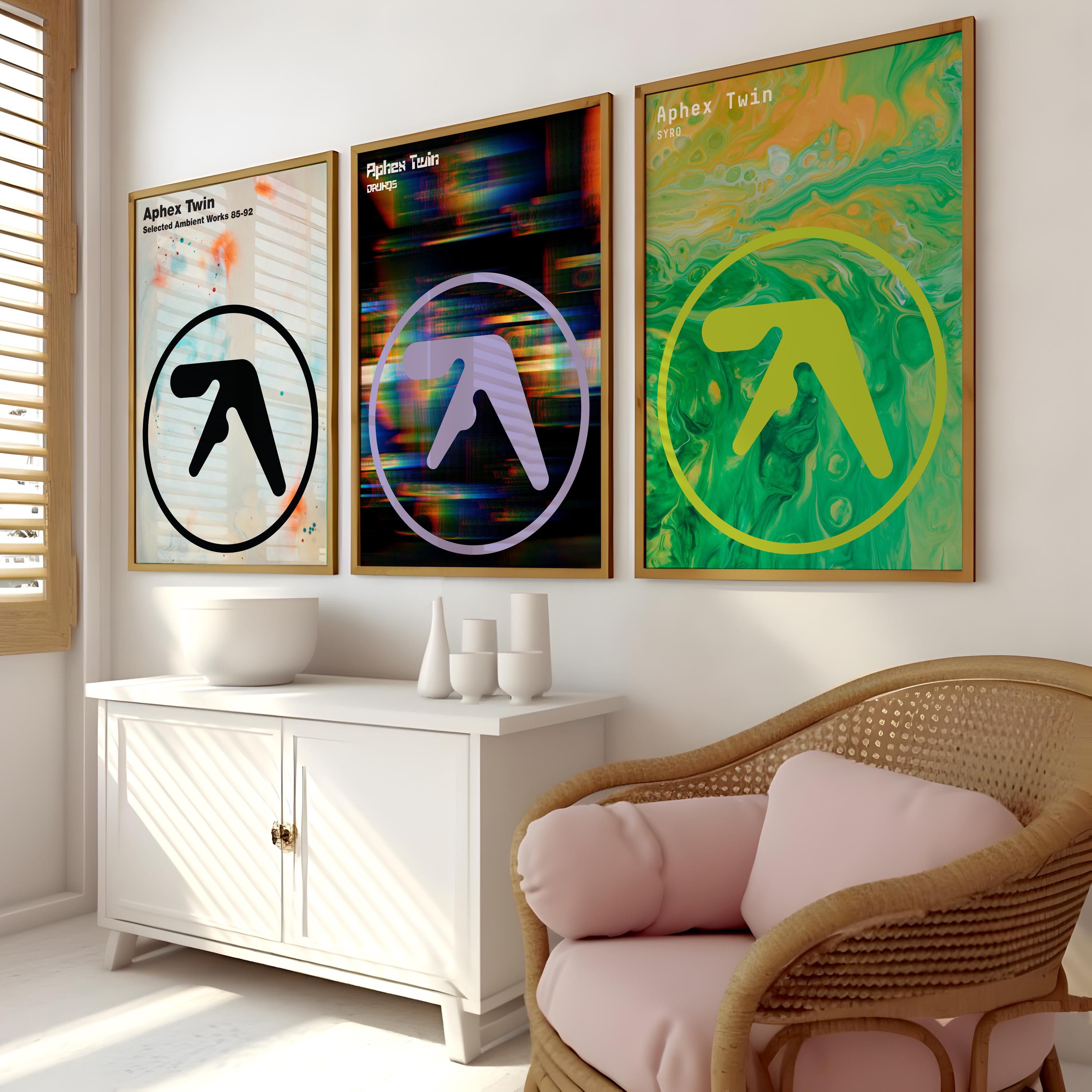 Aphex Twin Inspired Album Art Prints – Syro, Drukqs, Selected Ambient ...