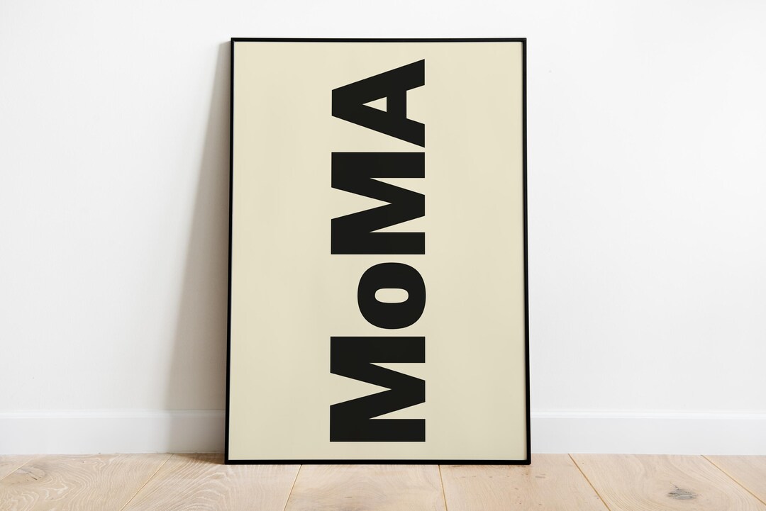 Moma Logo Print, Exhibition Bauhaus Poster Wall Art Poster, Abstract ...