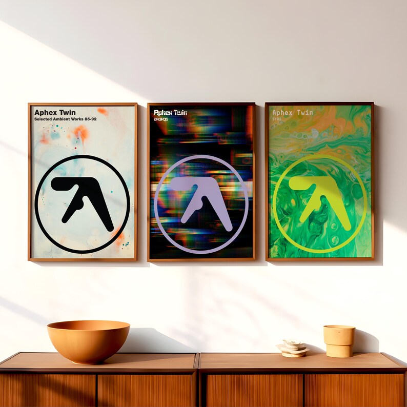 Aphex Twin Inspired Album Art Prints – Syro, Drukqs, Selected Ambient ...