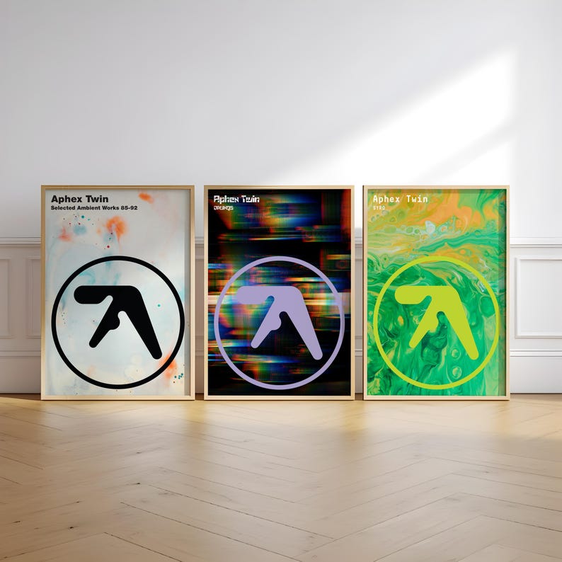 Aphex Twin Inspired Album Art Prints – Syro, Drukqs, Selected Ambient ...