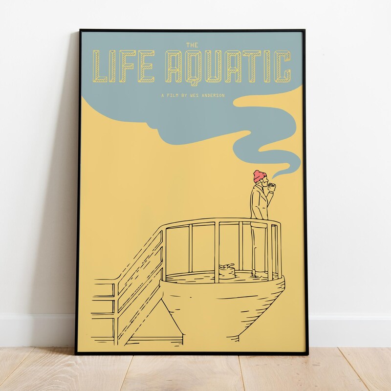 Life Aquatic Poster - Etsy
