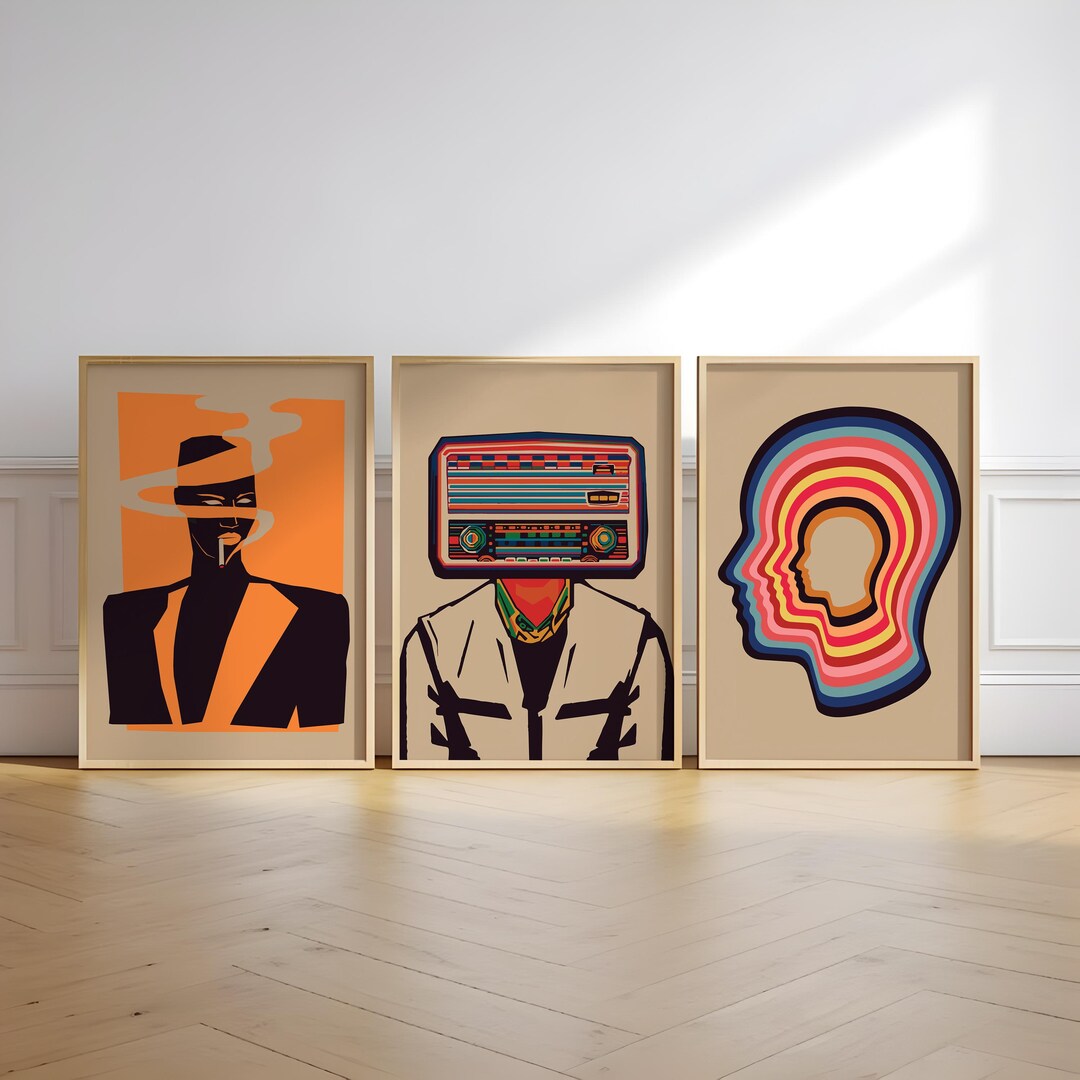 Tame Impala, Grace Jones, Radiohead Print, Inspired Artwork Set Posters ...