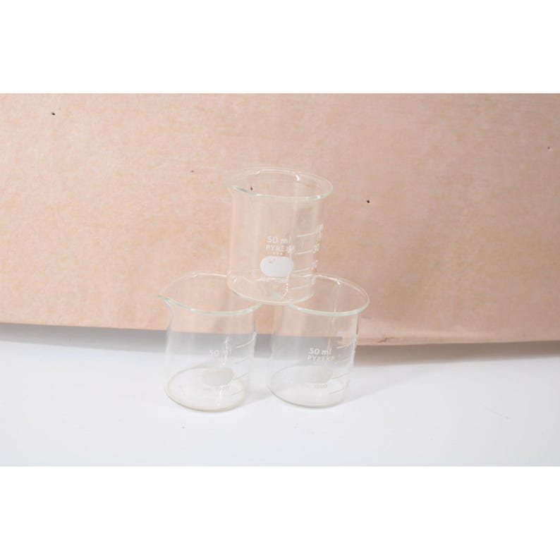 3 Pyrex 50ml Glass Beaker 94027 - Etsy