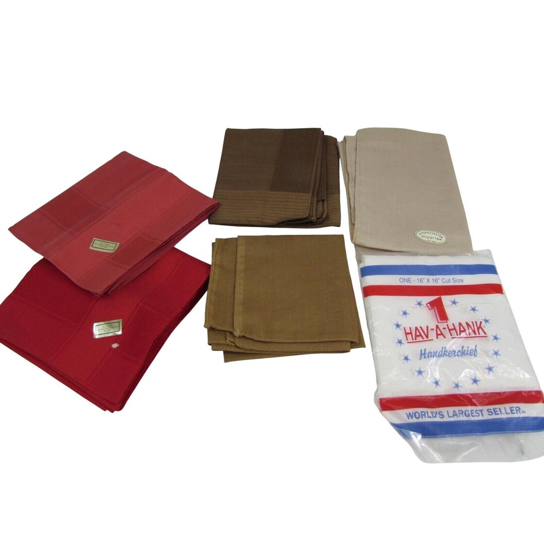 6 Vintage Mens Hankies Hanky Hankys Colored 49118 - Etsy