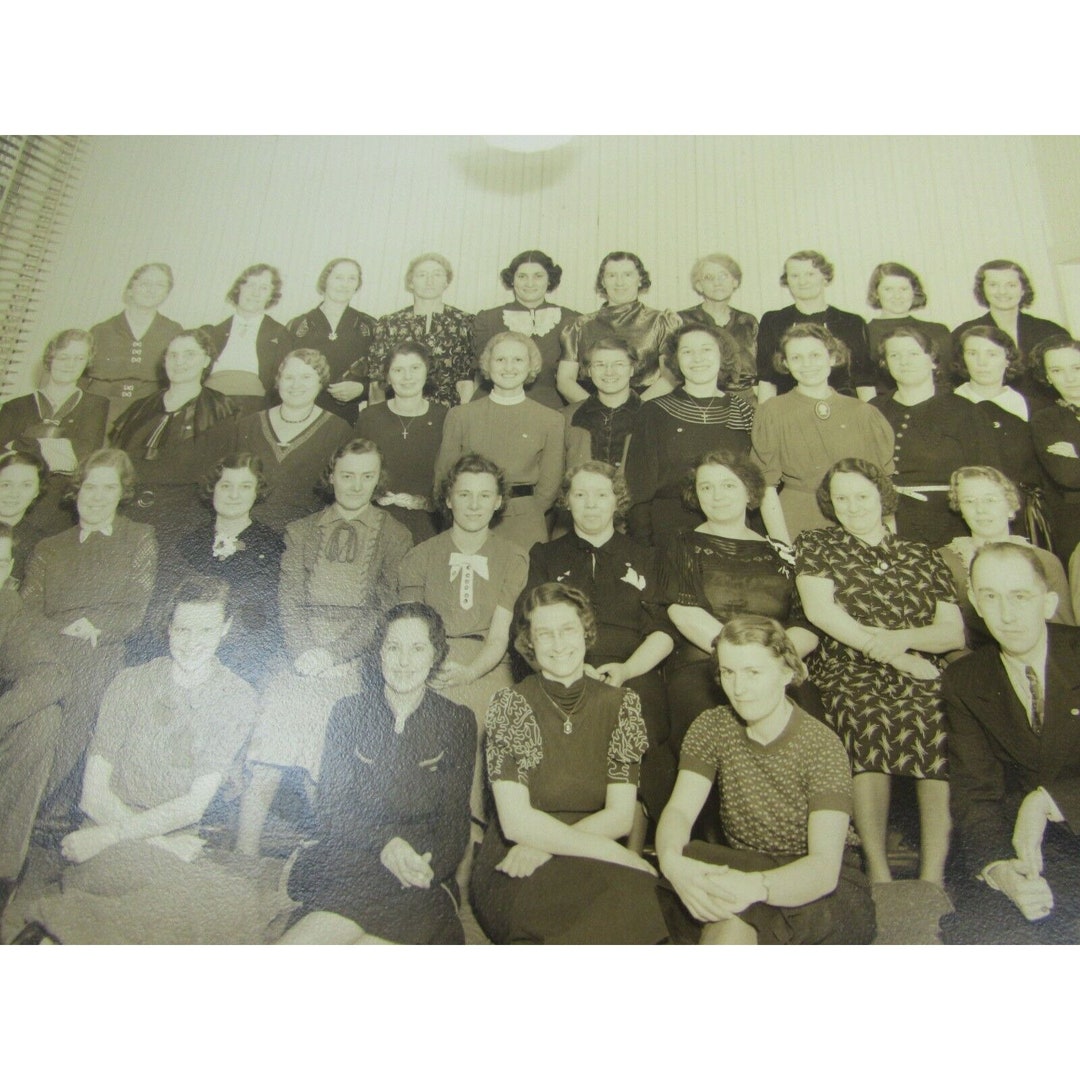 Antique Photo Office Staff Men Women 1930s 30558 Secretaries - Etsy