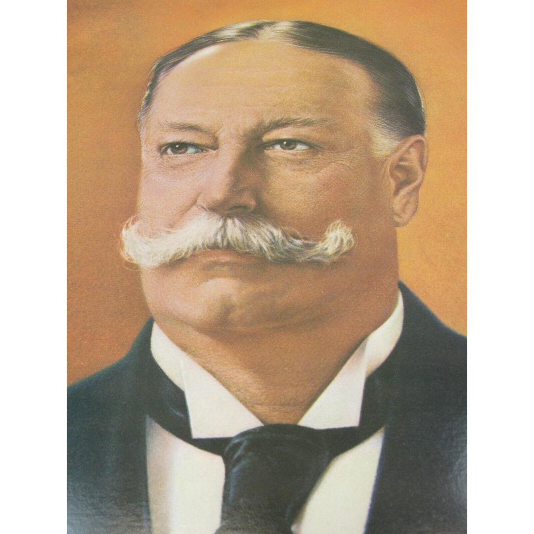 Vintage President William Taft Poster Print Sam J Patrick 52758 - Etsy