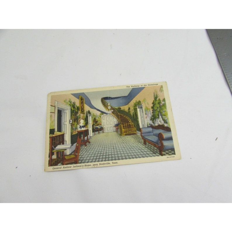Vintage General Andrew Jackson Home Nashville TN Postcard 34926 - Etsy