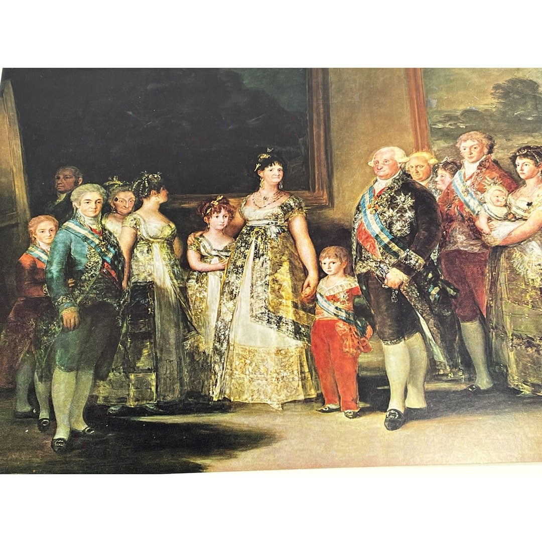 Goya Print the Family of Charles IV 89149 English Royal Family Vintage ...