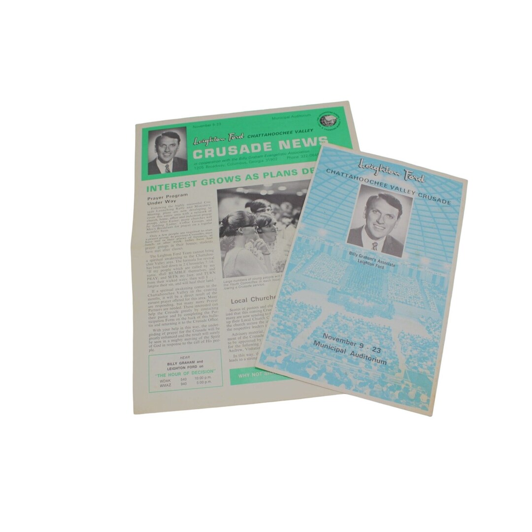 Leighton Ford Crusade News April 1969 Vintage Silly Graham Associate ...