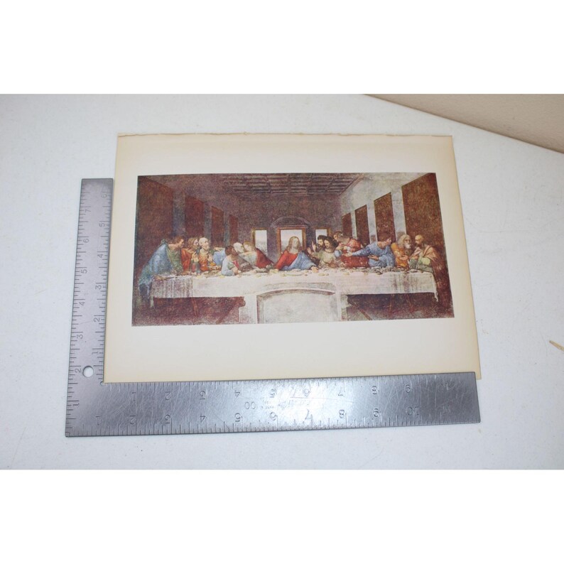 Leonard Da Vinci the Last Supper Print Vintage 92437 Florentine School ...