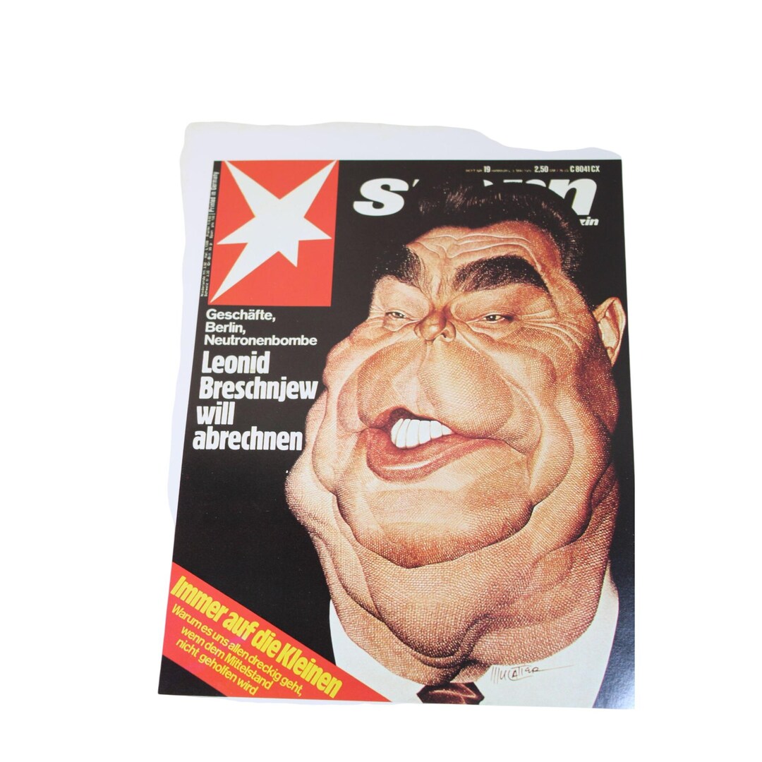 1978 Stern Brezhnev Magazine Cover Print 93329 Vintage Repro - Etsy