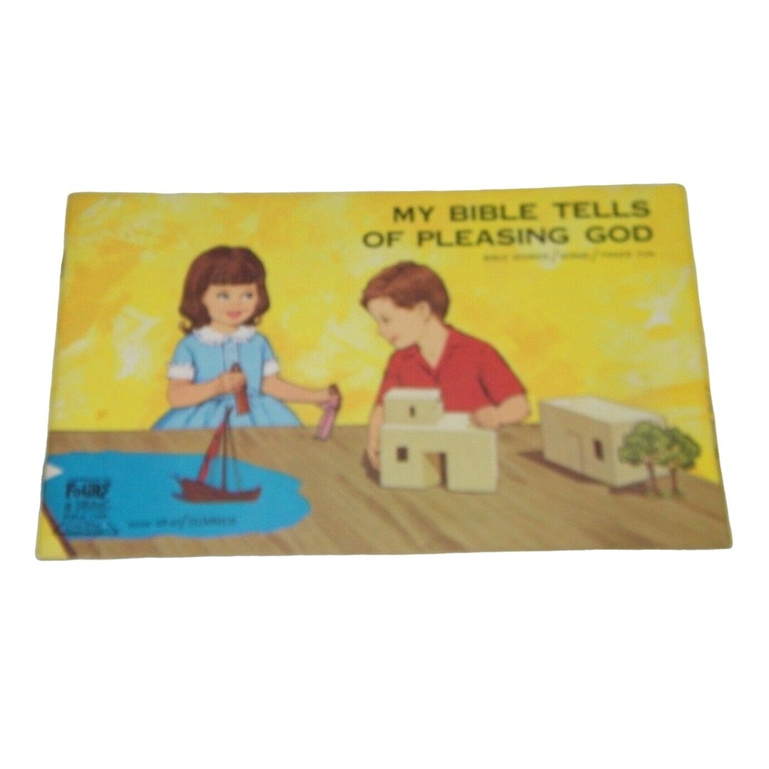Vintage My Bible Tells of Pleasing God Sunday School Booklet - Etsy