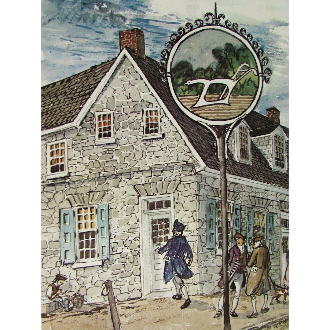 Vintage Plow Tavern Old Lancaster PA Print 53101 - Etsy