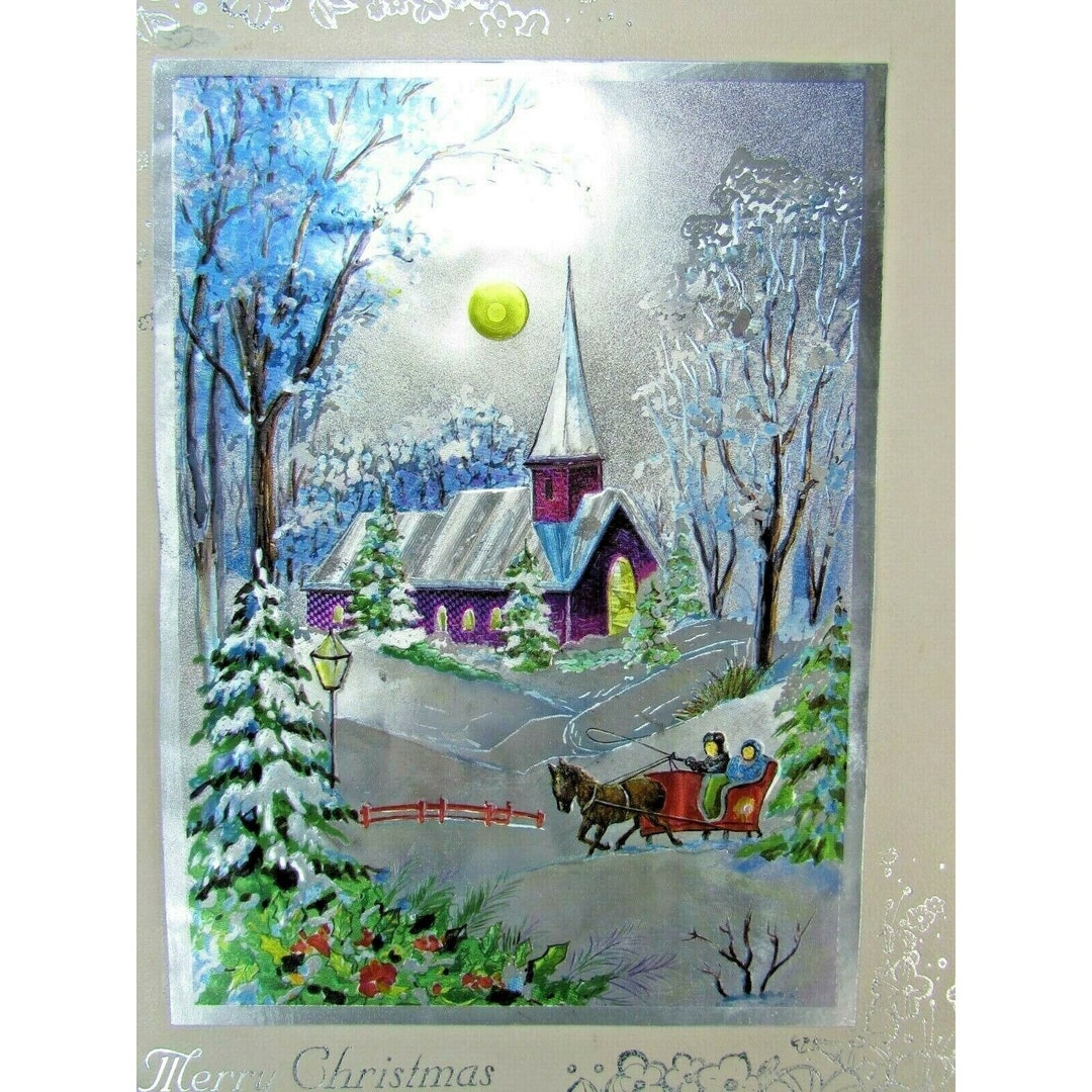 VINTAGE Chinese Christmas Card China Zhuyin 31725 - Etsy