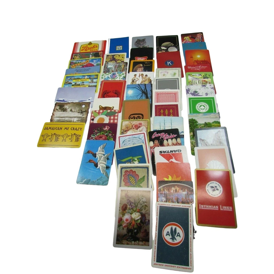 Vintage Playing Cards 52 DIFFERENT Card Swap 23695 Complete Deck Junk ...