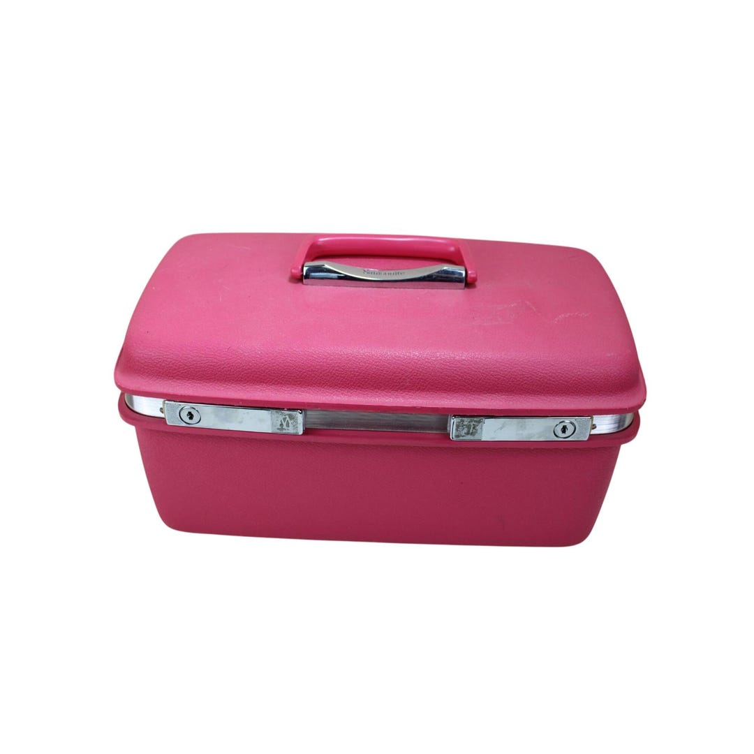 Samsonite Saturn Hot Pink Train Case Vintage NO TRAY or KEY 92509 - Etsy