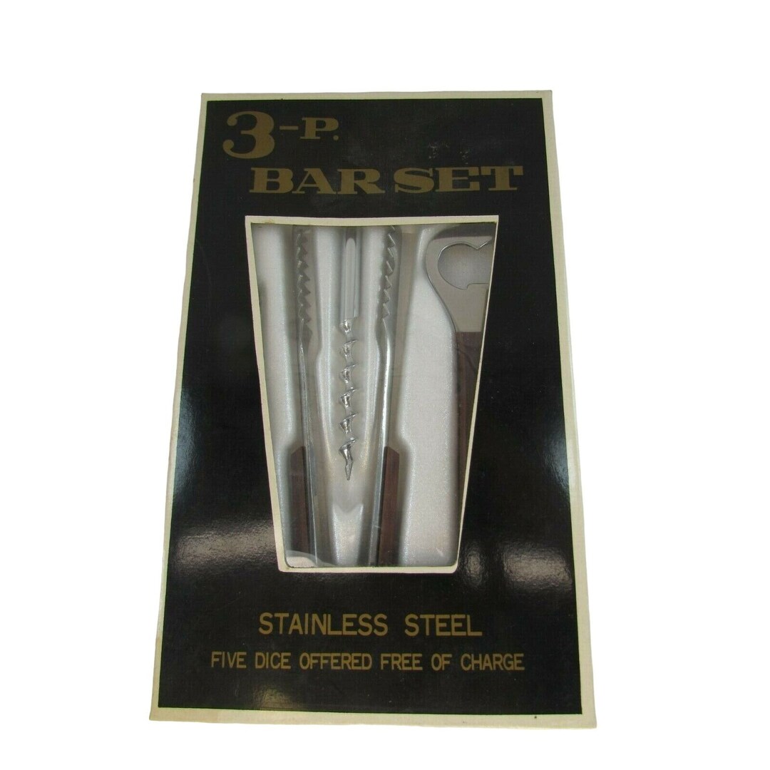 Kane Kutlery Japan Bar Set Dice Game Bottle Opener Corkscrew 33040 ...