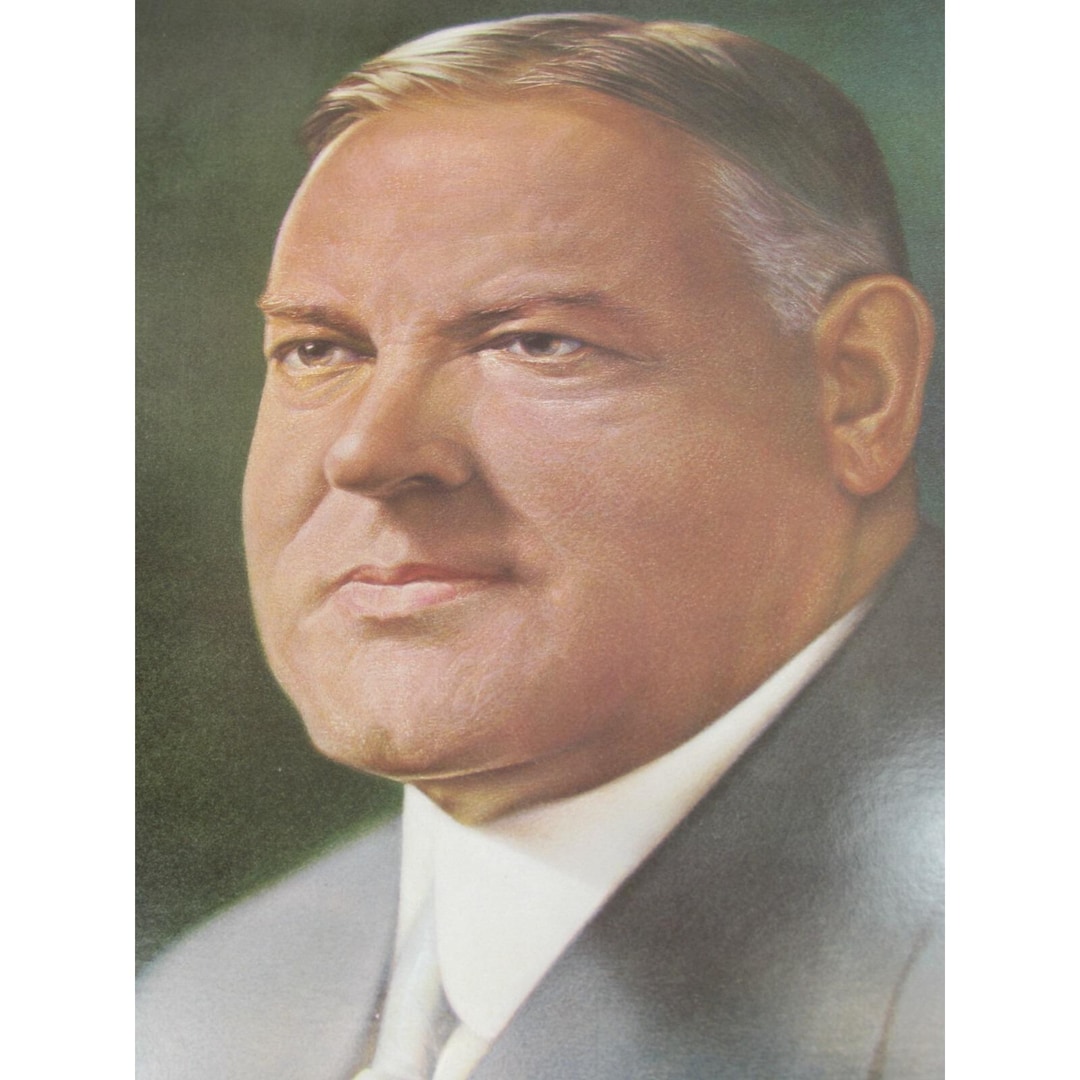 President Herbert Hoover Poster Print Sam J Patrick 52754 Vintage - Etsy