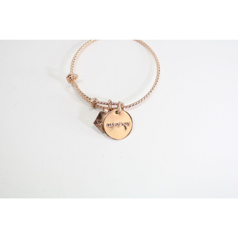 Vintage Mary Kay Charm Bracelet Present Gift Rose Gold Tone 77279 - Etsy