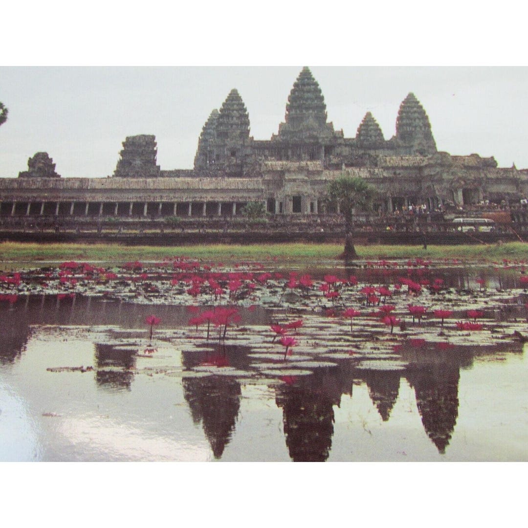 Vintage Cambodia Postcard Siem Reap Cambodge Holy Pond 47248 - Etsy