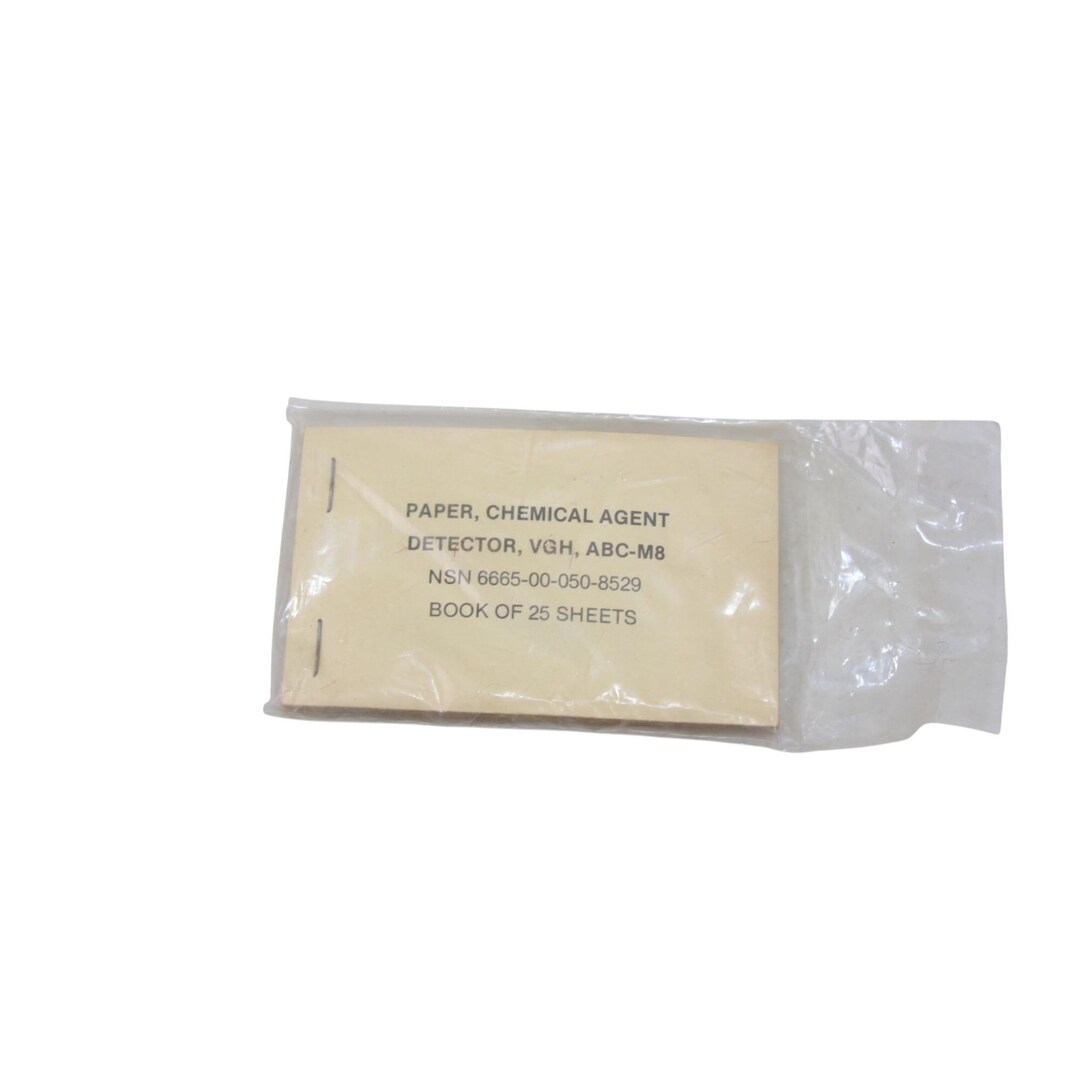 Paper Chemical Agent Detector VGH ABC M8 Vintage Sheets 912665 - Etsy