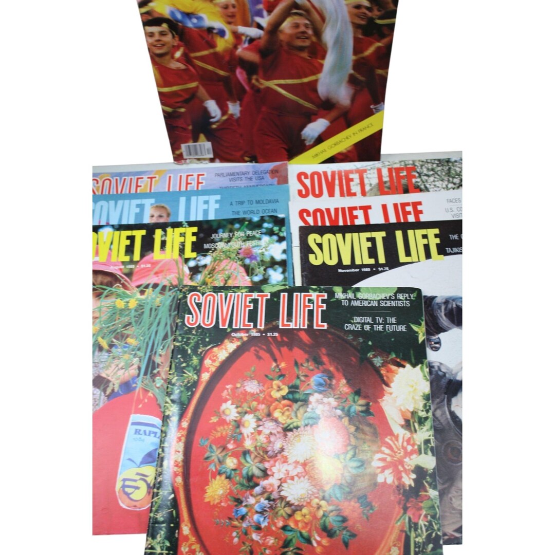 8 Soviet Life Magazines 1985 Lot Vintage 93036 Russia USSR Union - Etsy