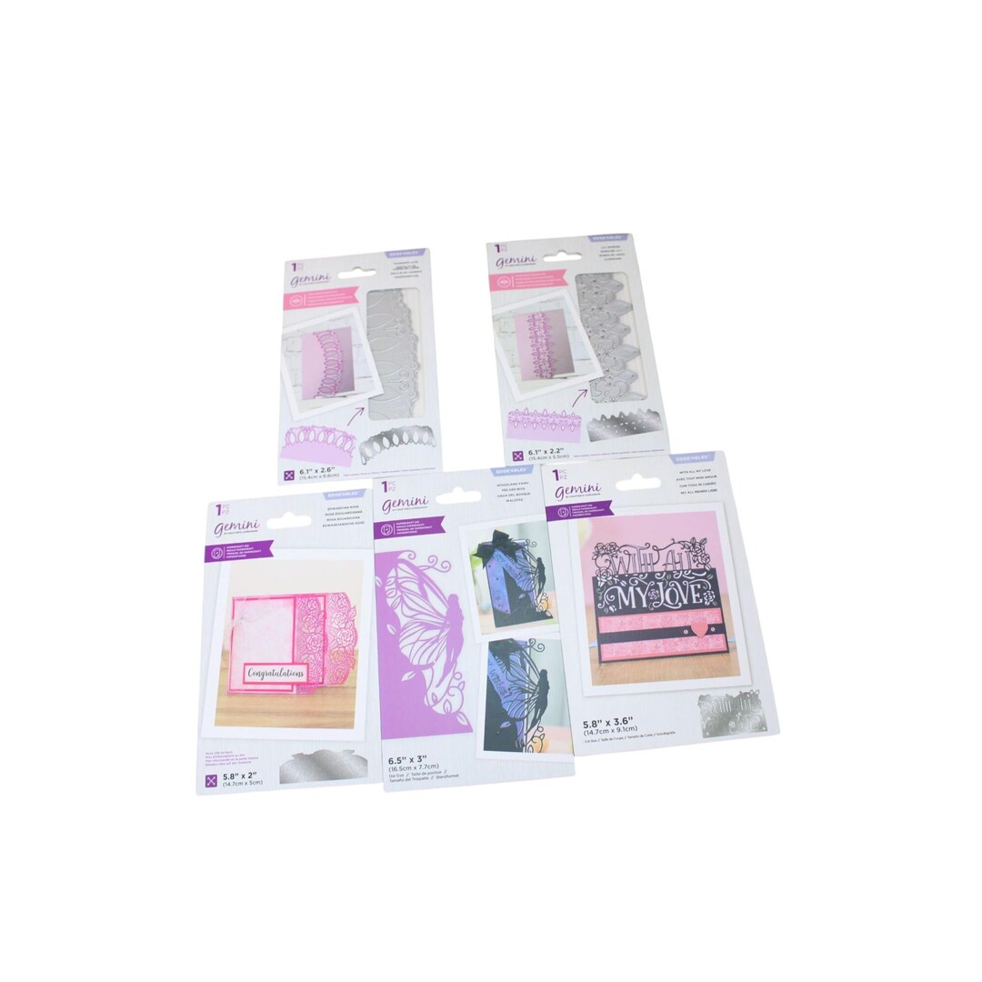 Crafters Companion Edge'ables Die Lot 92546 Lace Rose Fairy Love Border ...