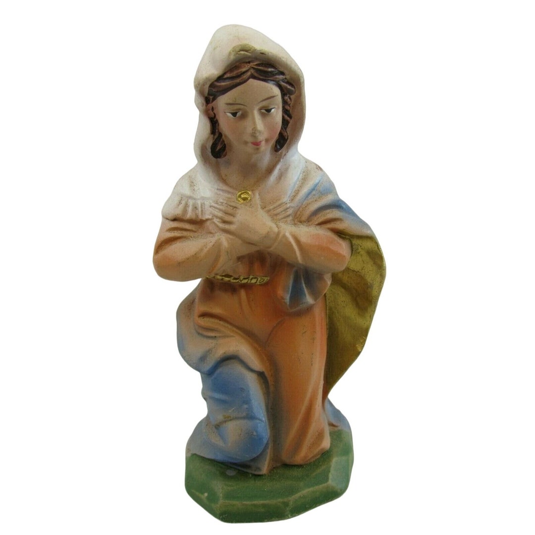 Vintage Plaster Mother Mary Christmas Nativity Figurine Japan 33006 ...
