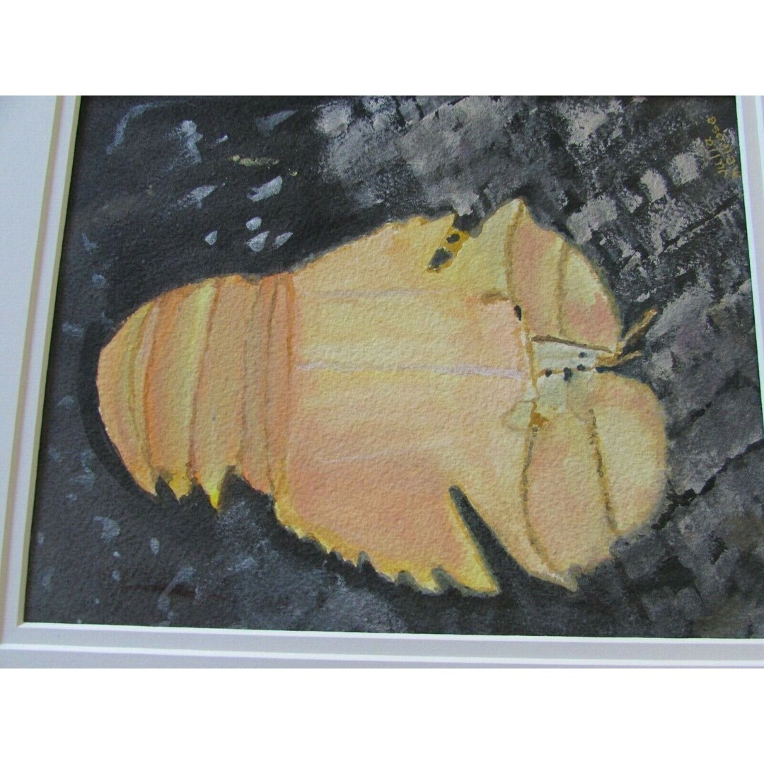 Vintage Shovel Nose Lobster Painting Julia Melrose 53077 - Etsy
