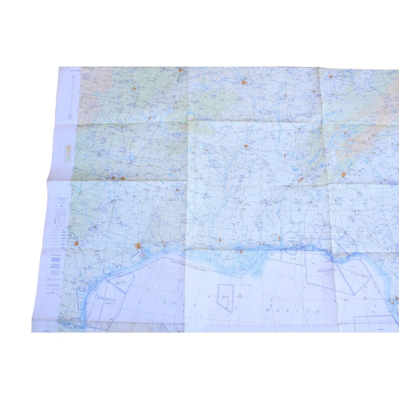 U.S. Jet Navigation Chart United States Southeast JN 45 Map 66680 - Etsy