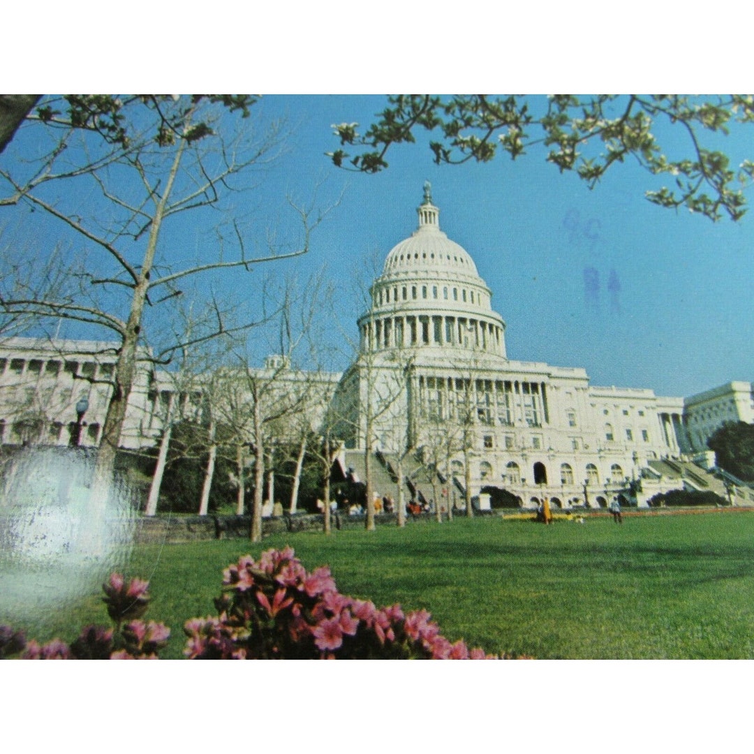 United States Capitol Building Washington DC Vintage Postcard 51862 - Etsy