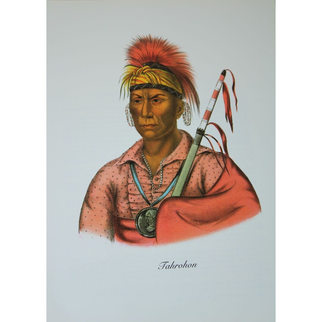 Native American Indian Print Tahrohon Iowa Chief 91142 - Etsy