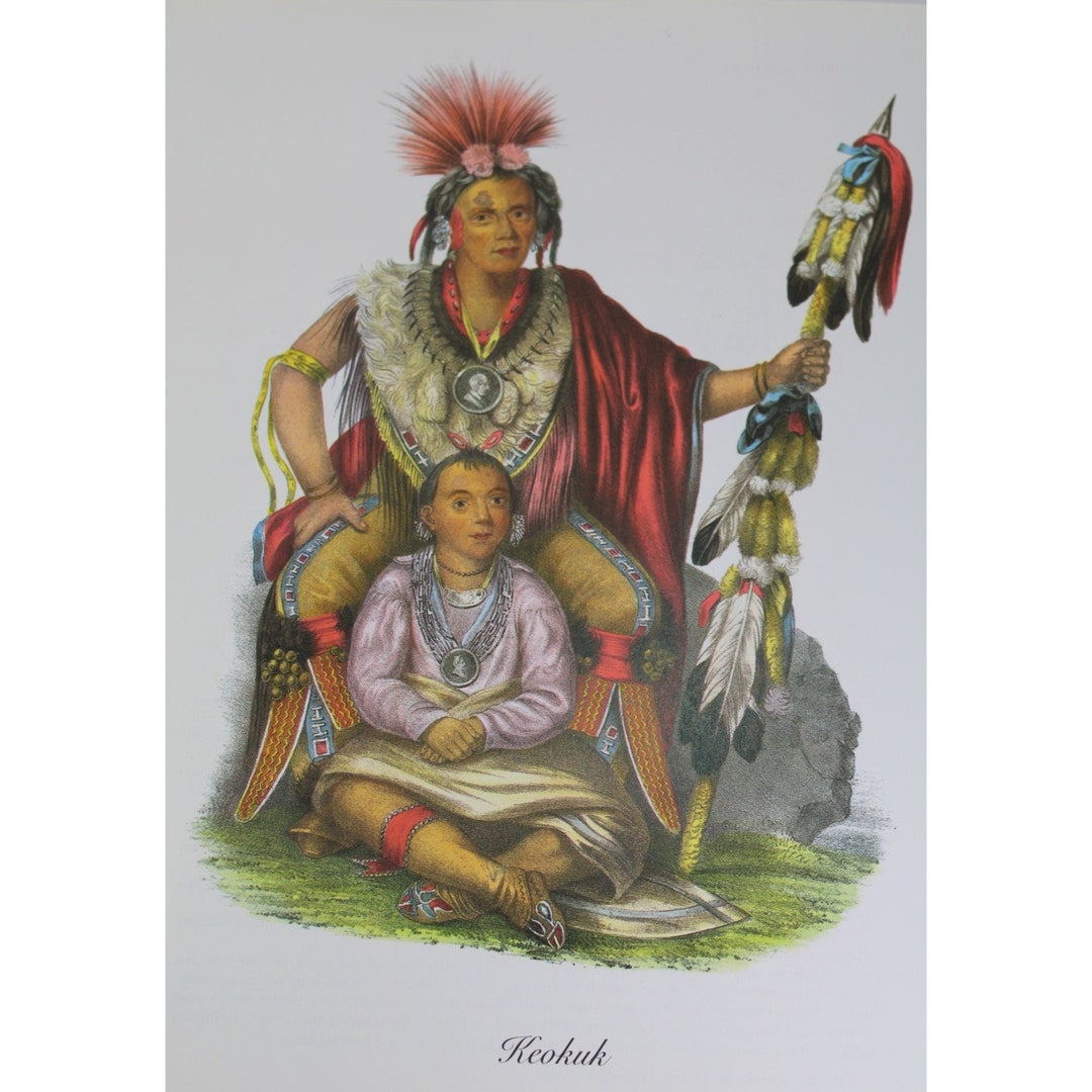 Native American Indian Print Keokuk Sauk Fox Charles Bird King 89733 ...