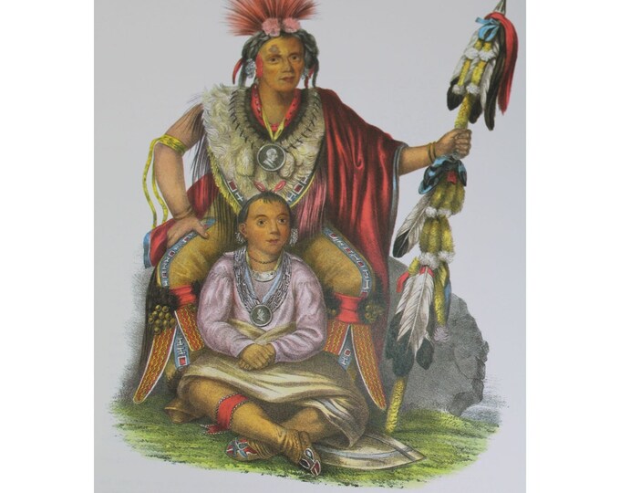 Native American Indian Print Keokuk Sauk Fox Charles Bird King 89733 ...