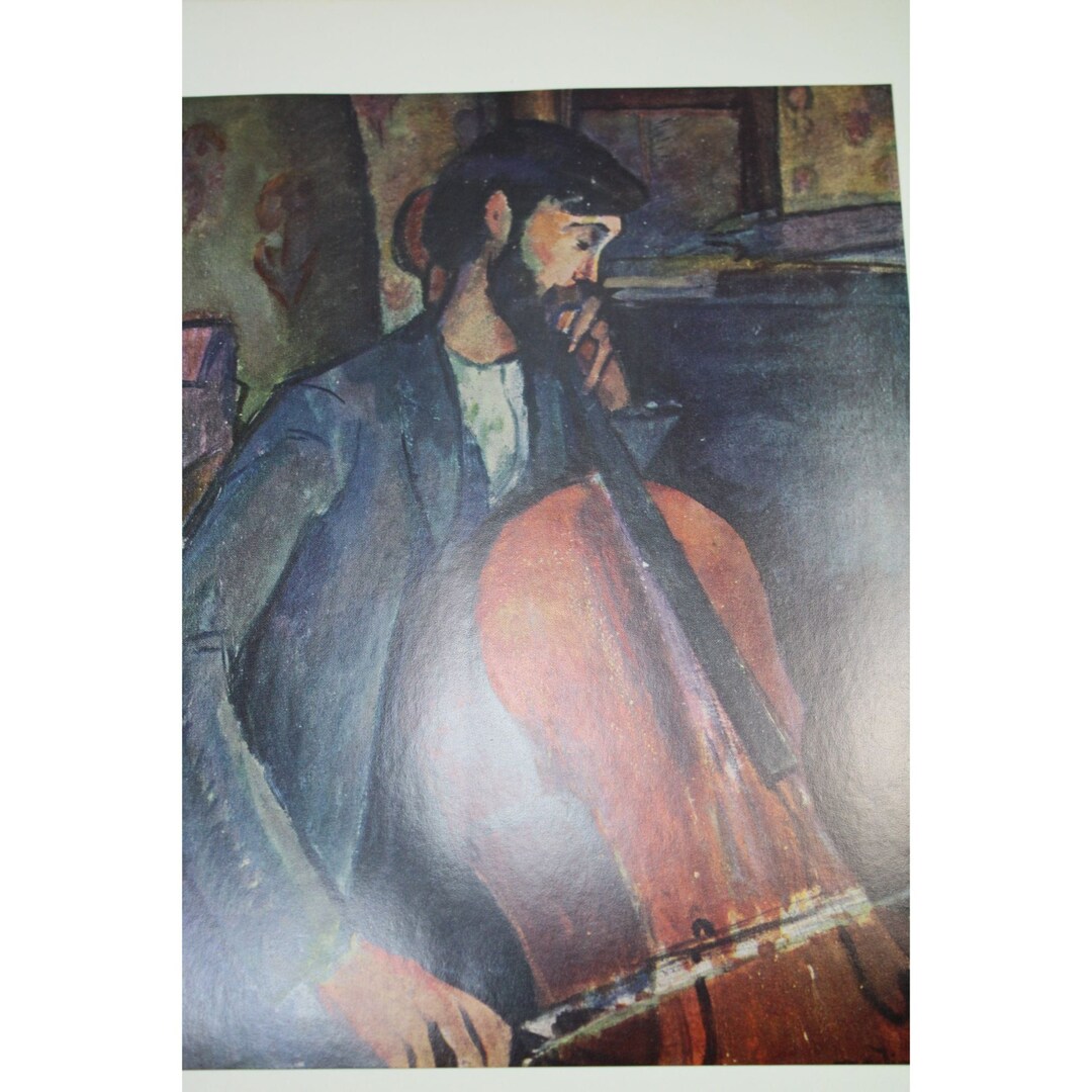 Modigliani Print the Cellist Vintage 88885 - Etsy